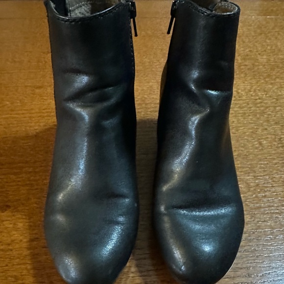 Natural Soul | Shoes | Natural Soul Black Faux Leather Zip Up Wedge ...